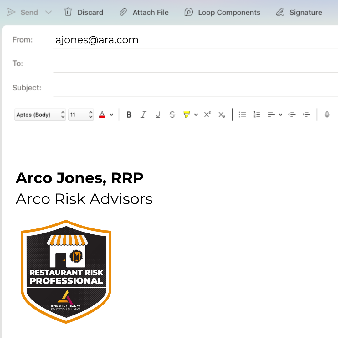Digital Credential Badge Example - Risk & Insurance Education Alliance